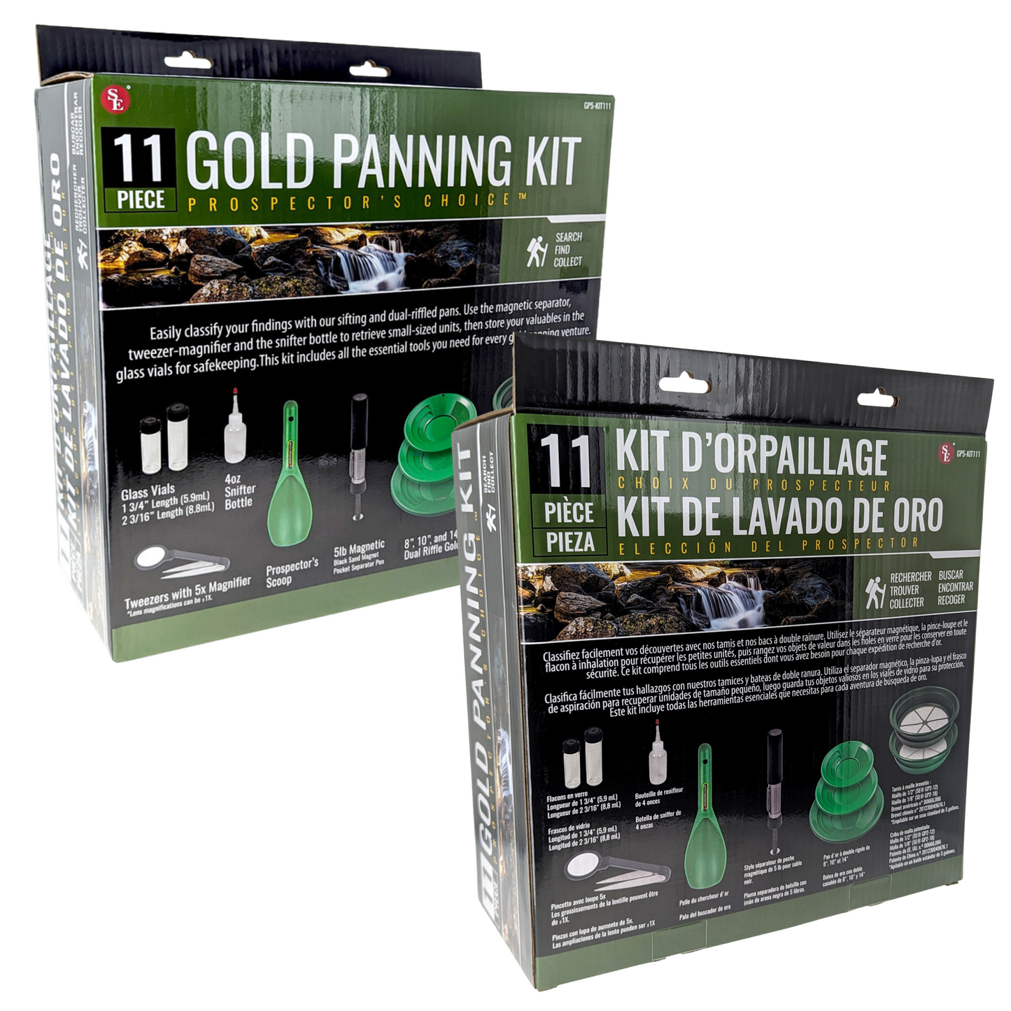 11 Piece Gold Panning Kit | In Box – Sluiceboy Prospecting LLC
