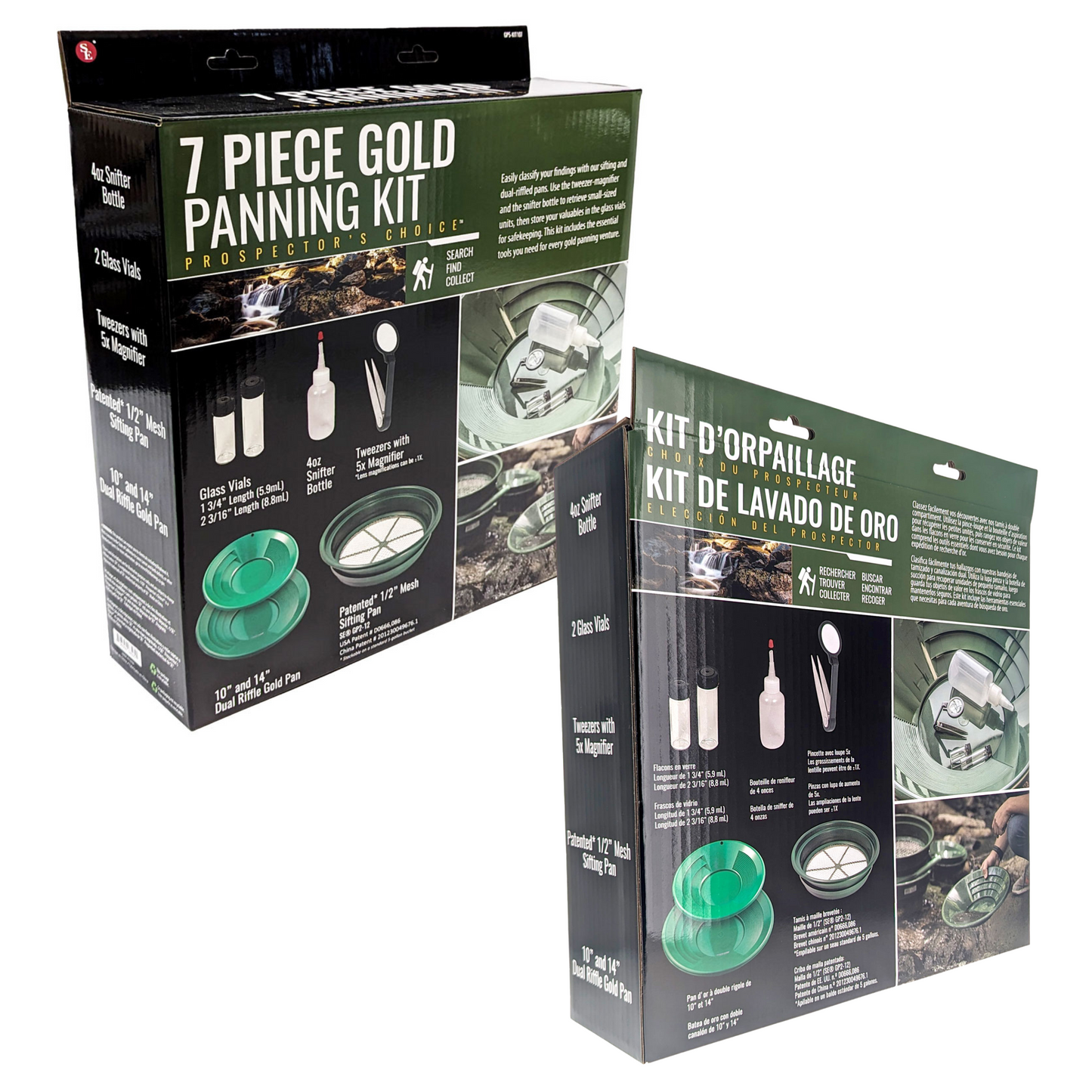 7 Piece Gold Panning Kit | In Box – Sluiceboy Prospecting LLC