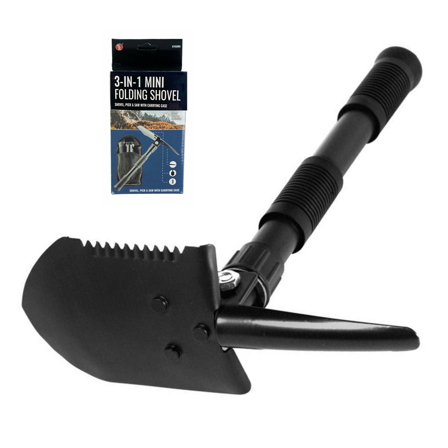 3-IN-1 Folding Shovel | Spade | Pick | Saw – Sluiceboy Prospecting LLC